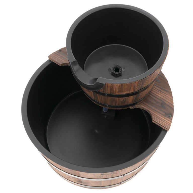 Vrtna fontana - fontana s dvije drvene bačve | kokiskashop.hr